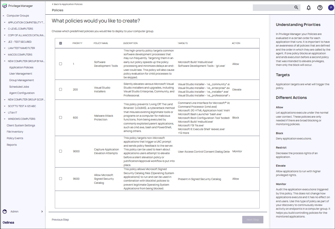 Fast Deployment for Endpoint Privilege Management